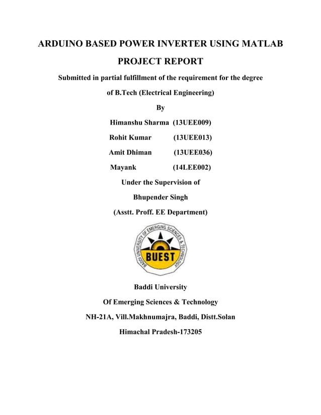 Arduino_based_inverter_using_matlab | PDF