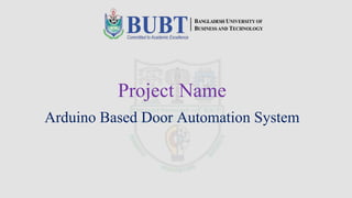 Arduino Base Door Automation System.ppt