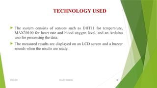 ARDUINO BASED PATIENT HEALTH MONITORING SYSTEM USING SMART MIRROR.pptx
