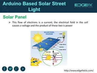 Arduino based solar street light | PPTX