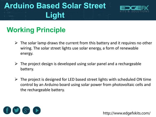 Arduino based solar street light | PPTX | Consumer Electronics ...