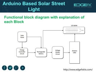 Arduino based solar street light | PPTX