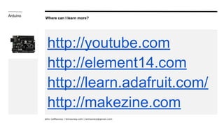 Arduino by John LeMasney via lemasney.com | Technology & Computing