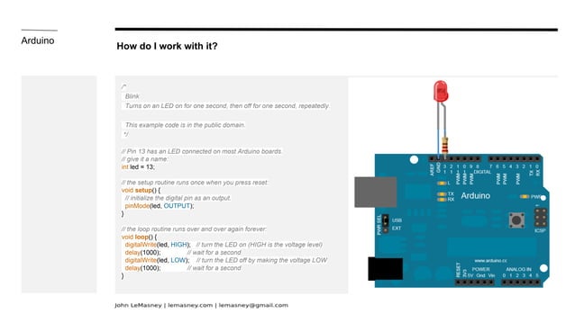 Arduino by John LeMasney via lemasney.com | Technology & Computing