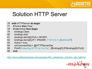 Arduino C maXbox web of things slide show | PPT