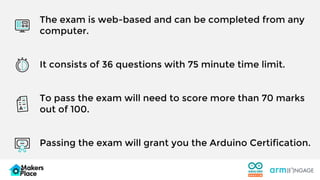 Arduino Certification | PPTX | Education
