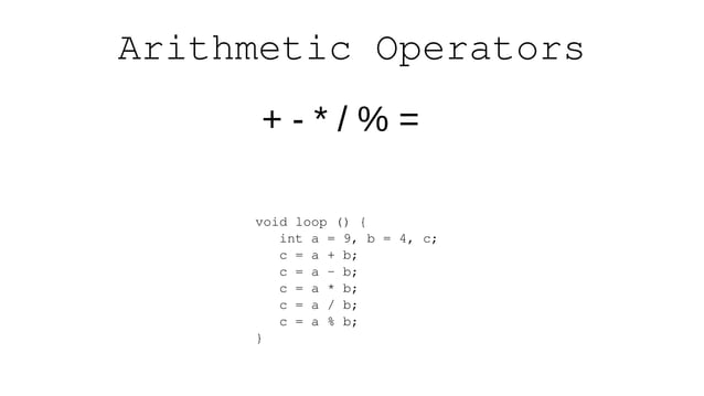 Arduino Coding Class Ppt Free Download