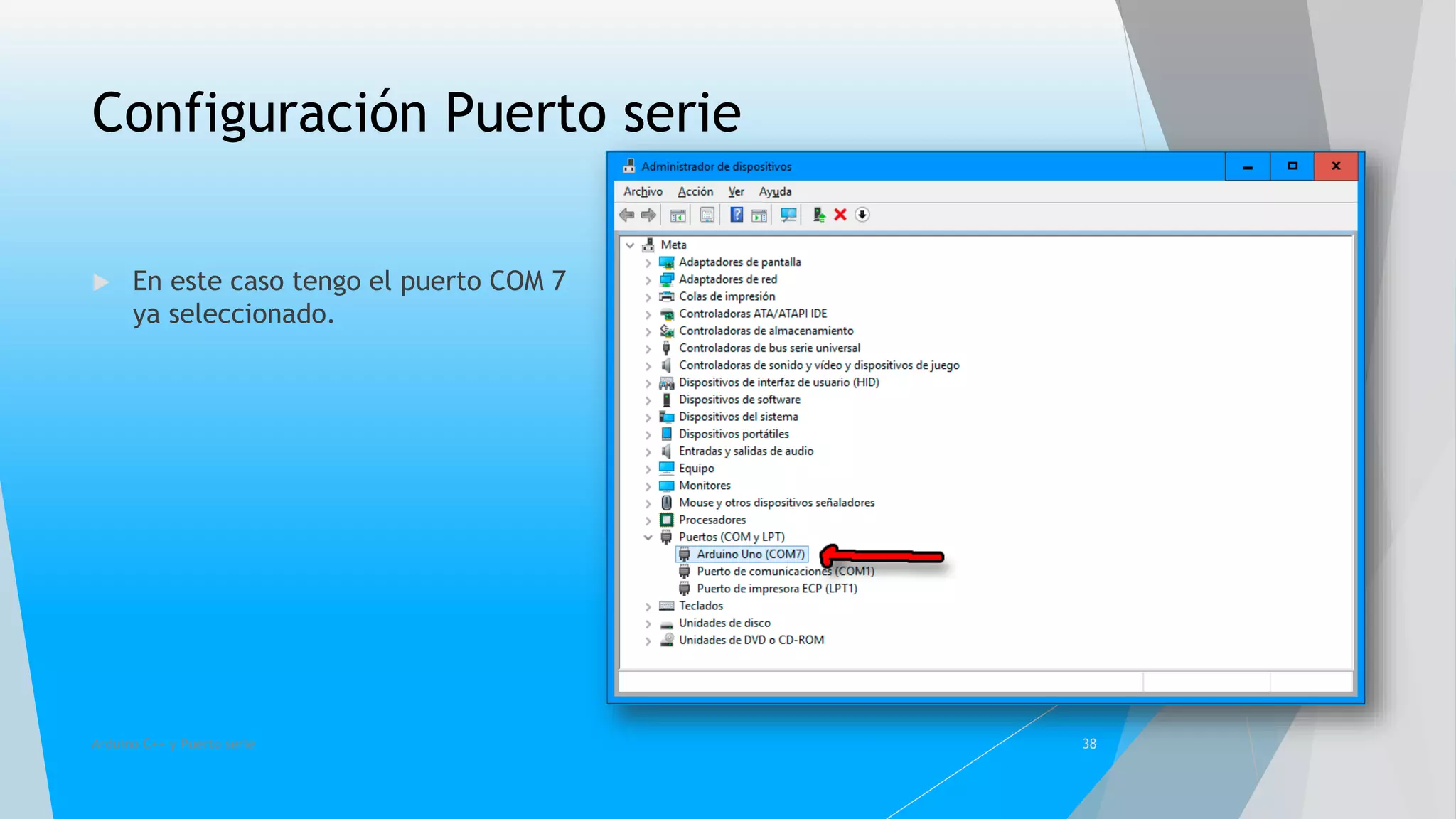 Arduino C Y Puerto Serie Ppt