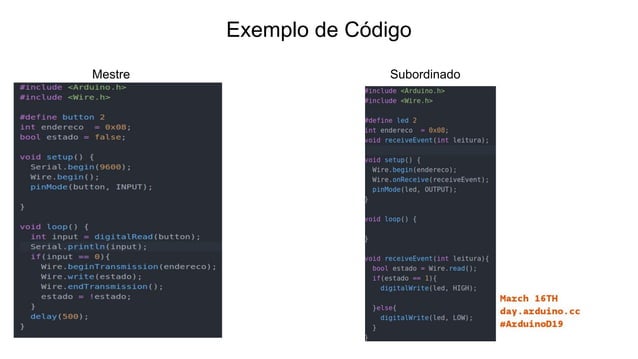 Arduino Day 2019 Comunicação I2c Arduino E Raspberry Pi Ppt 6442