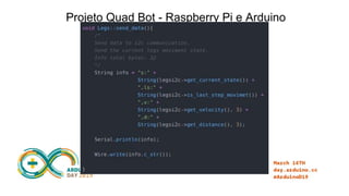 Arduino day 2019 - Comunicação I2C Arduino e Raspberry Pi | PDF