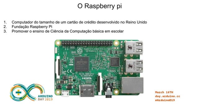 Arduino Day 2019 Comunicação I2c Arduino E Raspberry Pi Ppt