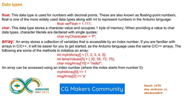 Arduino Day 2019 Ppt