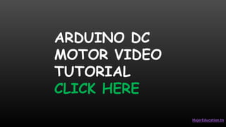 Arduino dc motor | PPTX