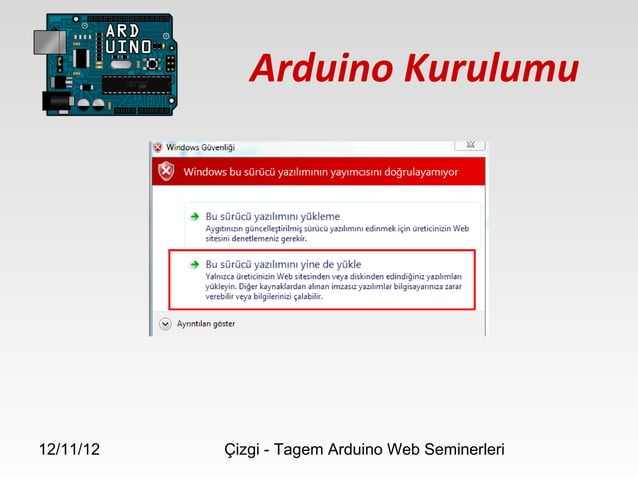 Arduino eğitimleri 2 - arduino platformuna giriş | PPT