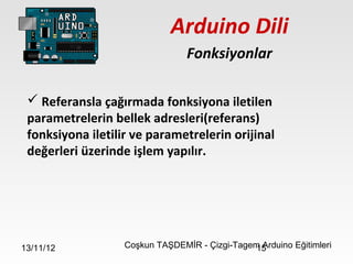 Arduino eğitimleri 4 - arduino programlama dili - 2 | PPT