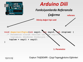 Arduino eğitimleri 4 - arduino programlama dili - 2 | PPT
