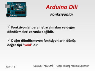 Arduino eğitimleri 4 - arduino programlama dili - 2 | PPT