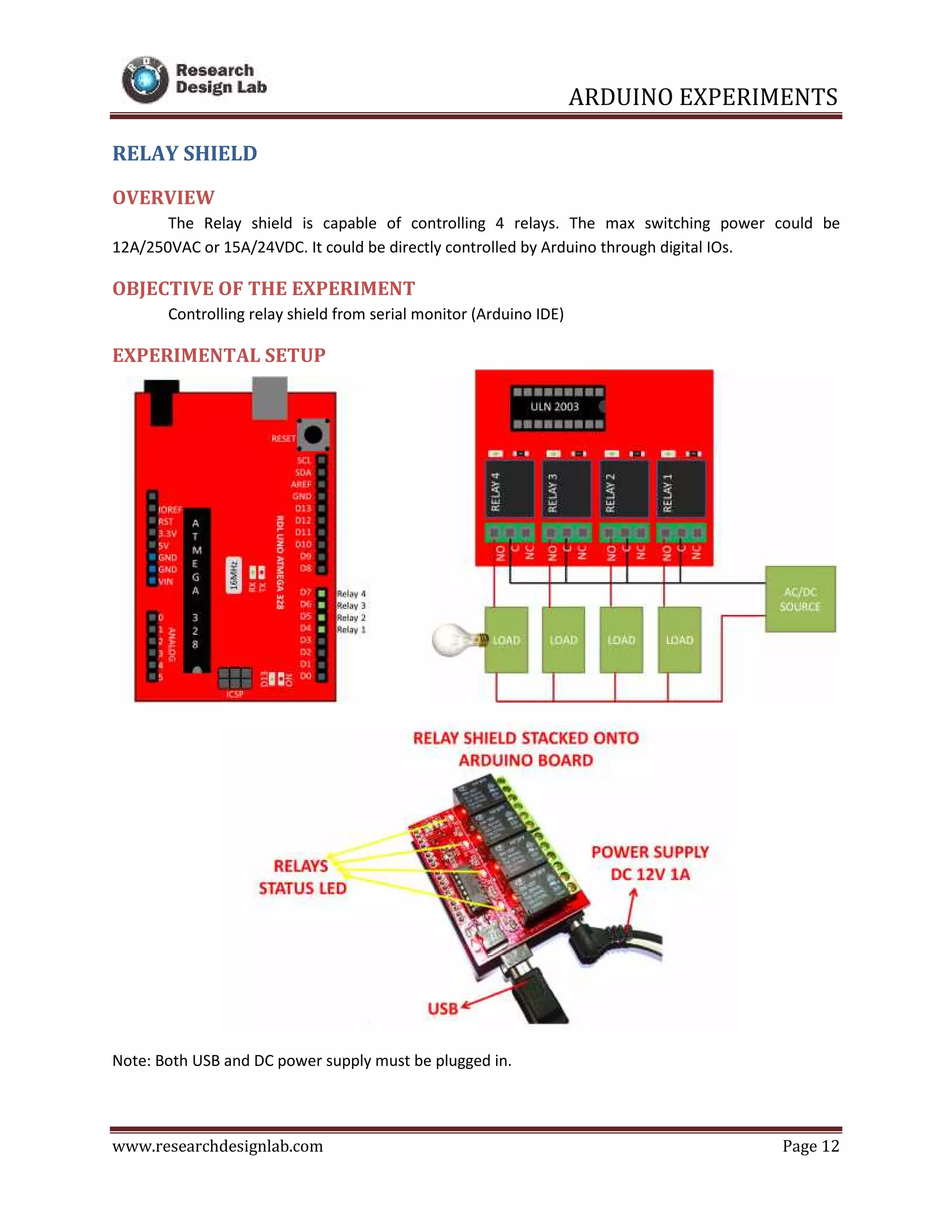 Arduino Experiments Pdf