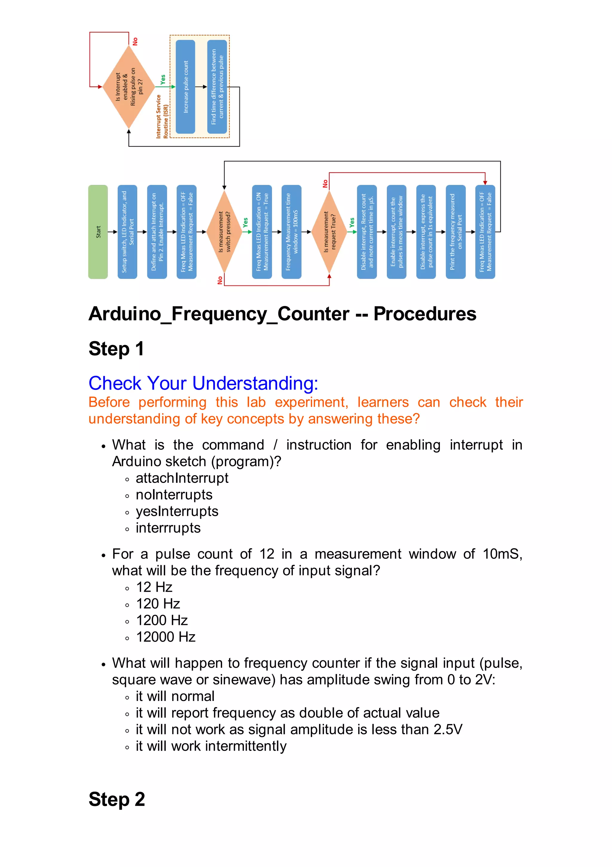 Arduino frequency counter | PDF