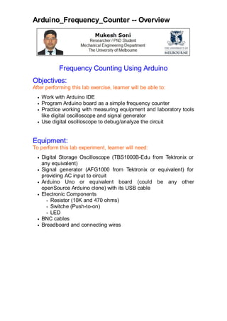 Arduino frequency counter | PDF | Computing | Technology & Computing
