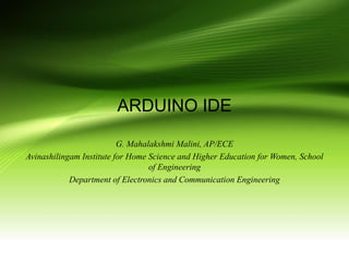 Arduino IDE | PPTX