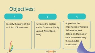 Introduction to Arduino IDE (Integrated Development Environment) | PPTX