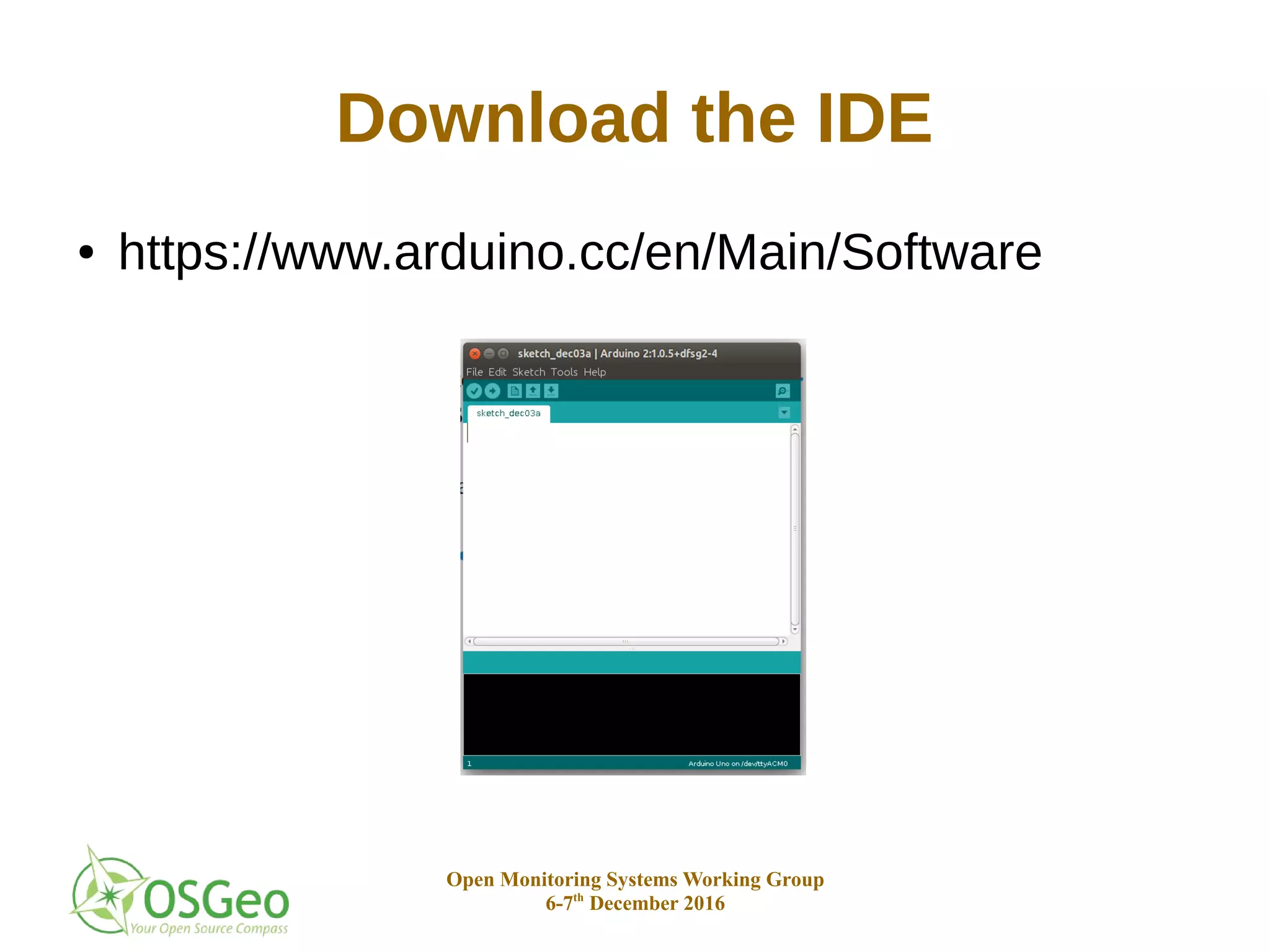 Arduino Ide Blink Sensors Ppt
