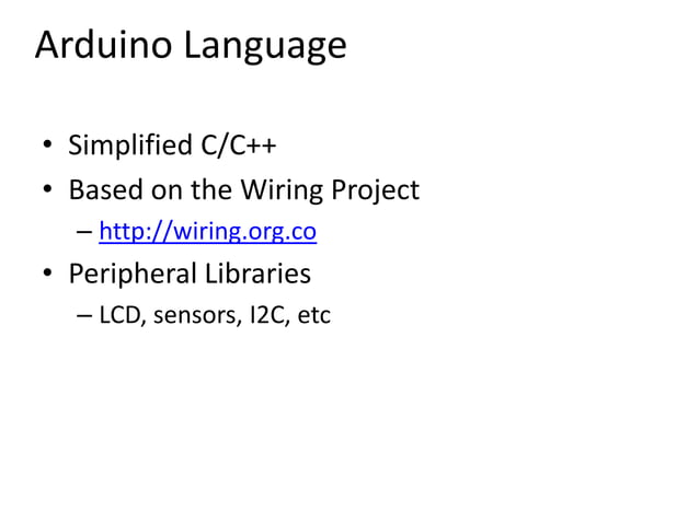 Introduction to Arduino | PPTX | Computer Peripherals | Computing