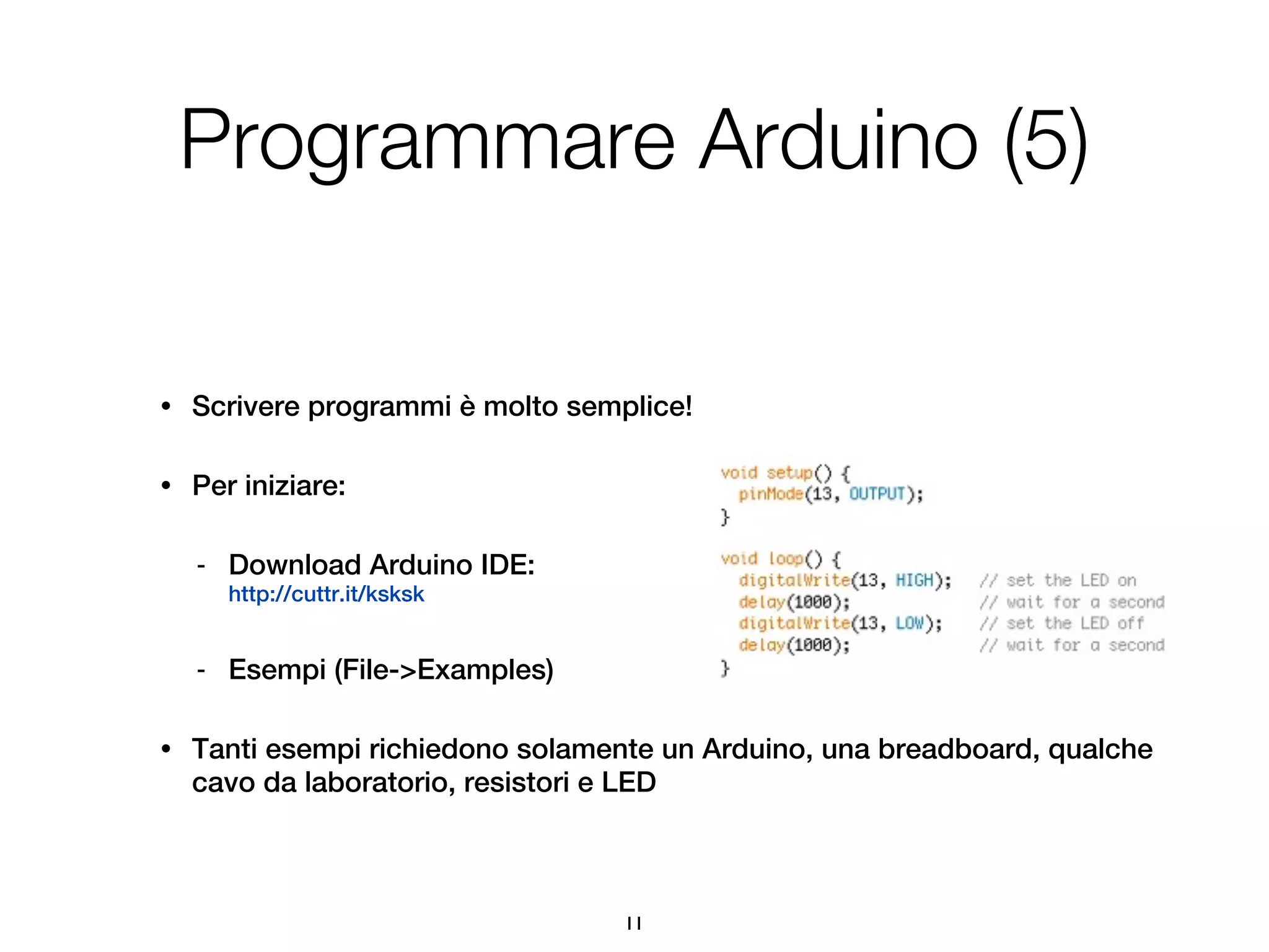 Introduzione ad Arduino | PPT