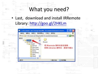Arduino i rremote 1112 | PPTX | Computer Peripherals | Computing