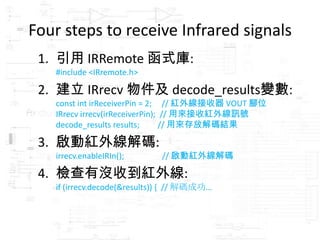 Arduino i rremote 1112 | PPTX | Computer Peripherals | Computing