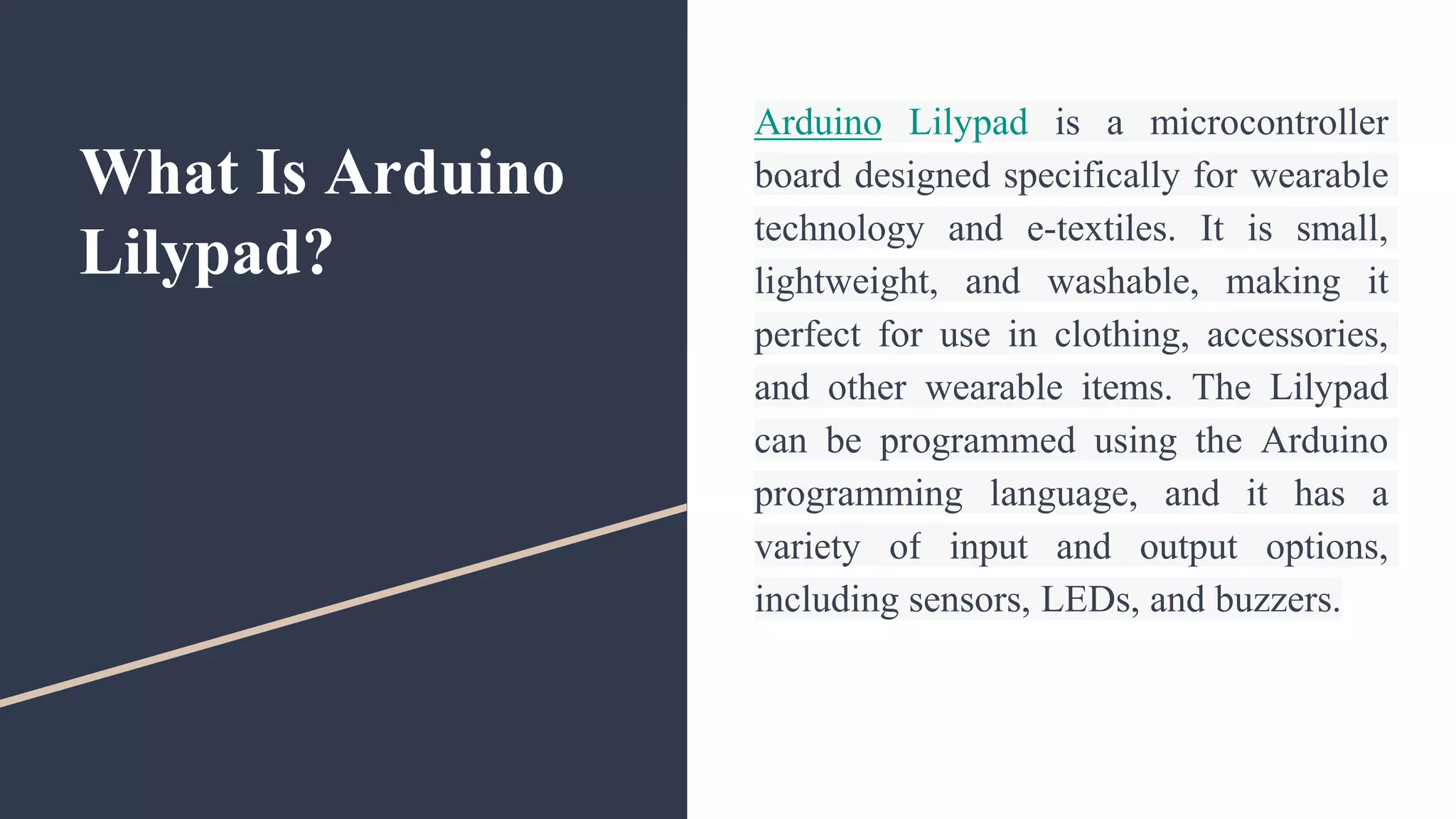 Arduino Lilypad-A Beginner's Guide to Wearable Electronics.pptx