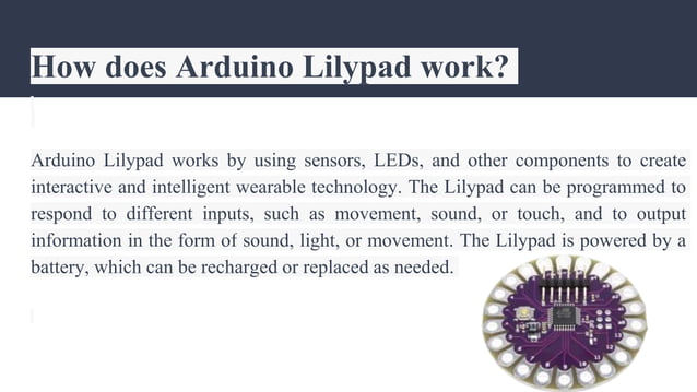 Arduino Lilypad-A Beginner's Guide to Wearable Electronics.pptx