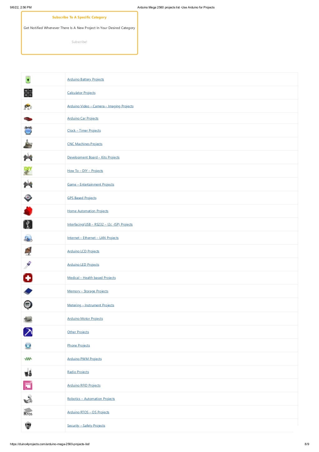 Arduino Mega 2560 Projects List Use Arduino For Projects Pdf