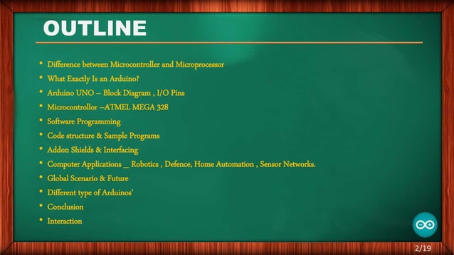 Arduino Microcontroller | PPTX