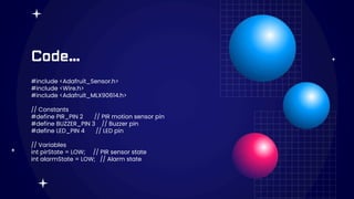 ARDUINO MOTION SENSOR | PPTX