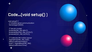ARDUINO MOTION SENSOR | PPTX