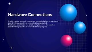 ARDUINO MOTION SENSOR | PPTX