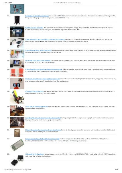 Arduino Nano Projects List -Use Arduino for Projects.pdf