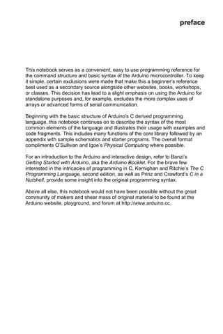 Arduino Programming Notebook | PDF