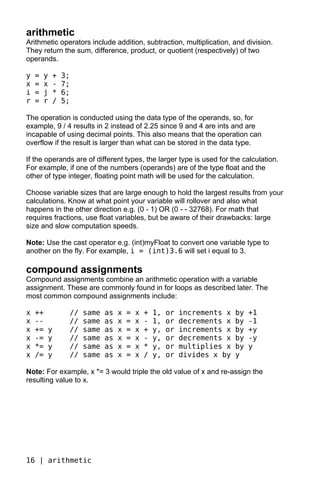 Arduino notebook | PDF
