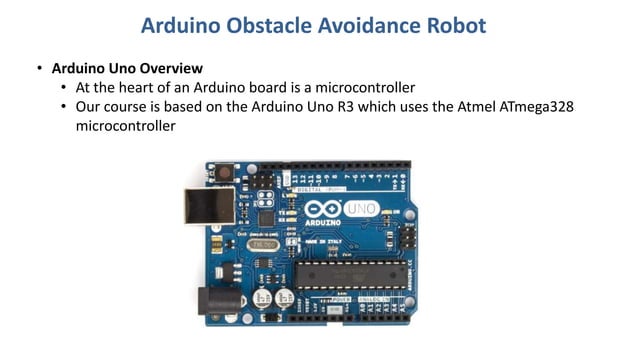 Arduino Obstacle Avoidance Robot Pptx Computer Peripherals Computing