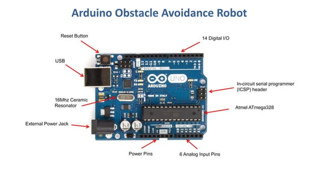 Arduino Obstacle Avoidance Robot Pptx Computer Peripherals Computing