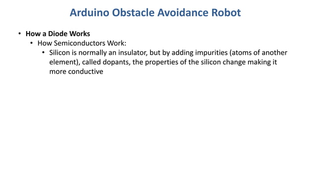Arduino obstacle avoidance robot | PPTX | Computer Peripherals | Computing