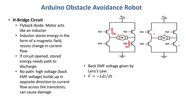 Arduino Obstacle Avoidance Robot Pptx Computer Peripherals Computing