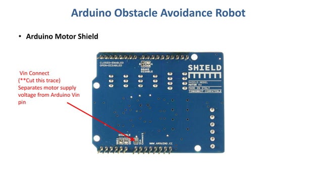 Arduino Obstacle Avoidance Robot Pptx Computer Peripherals Computing