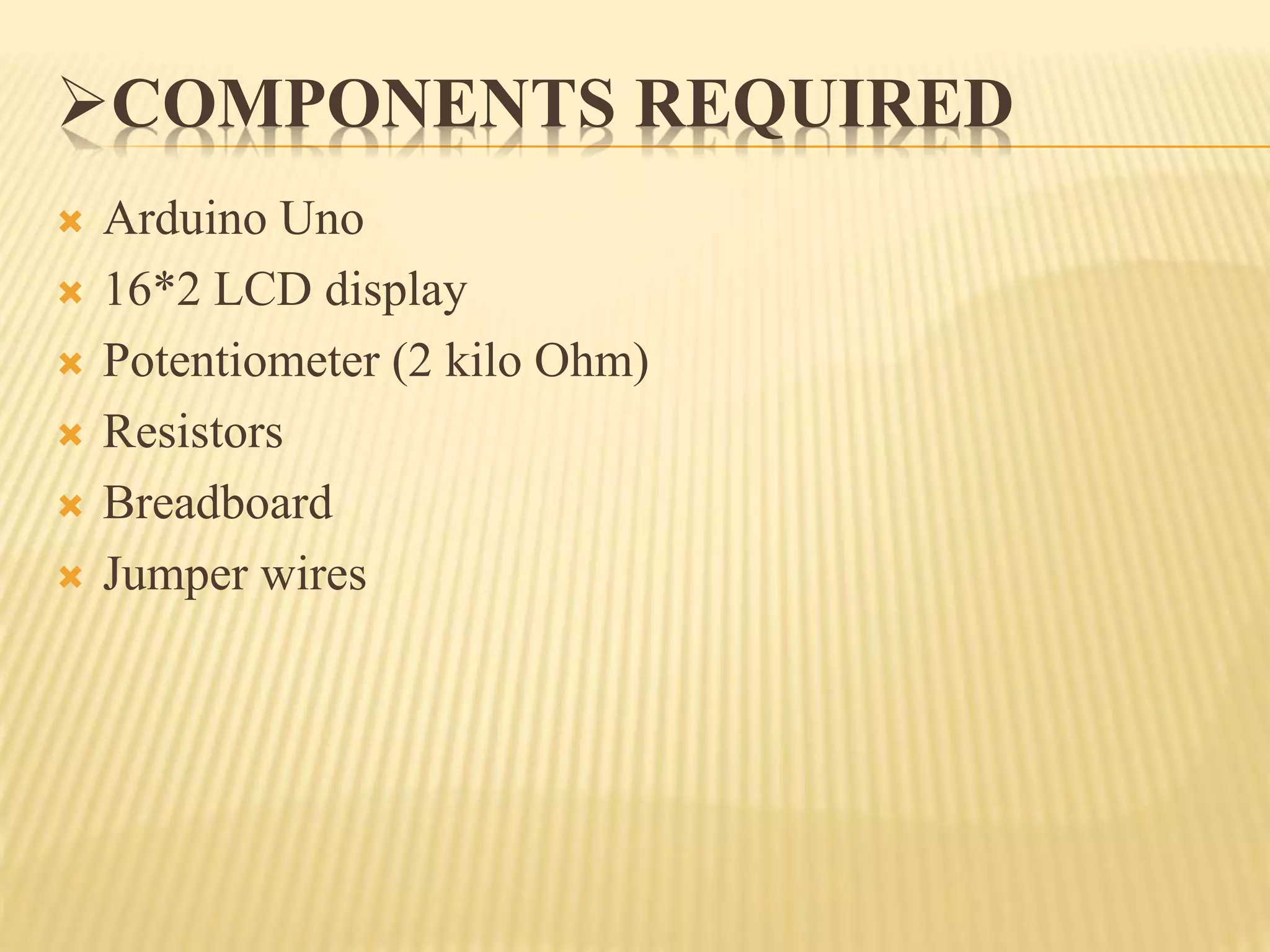 Arduino ohm meter by Engr.Danish Nouman | PPTX