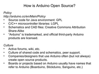 Arduino and Open Hardware | PPT