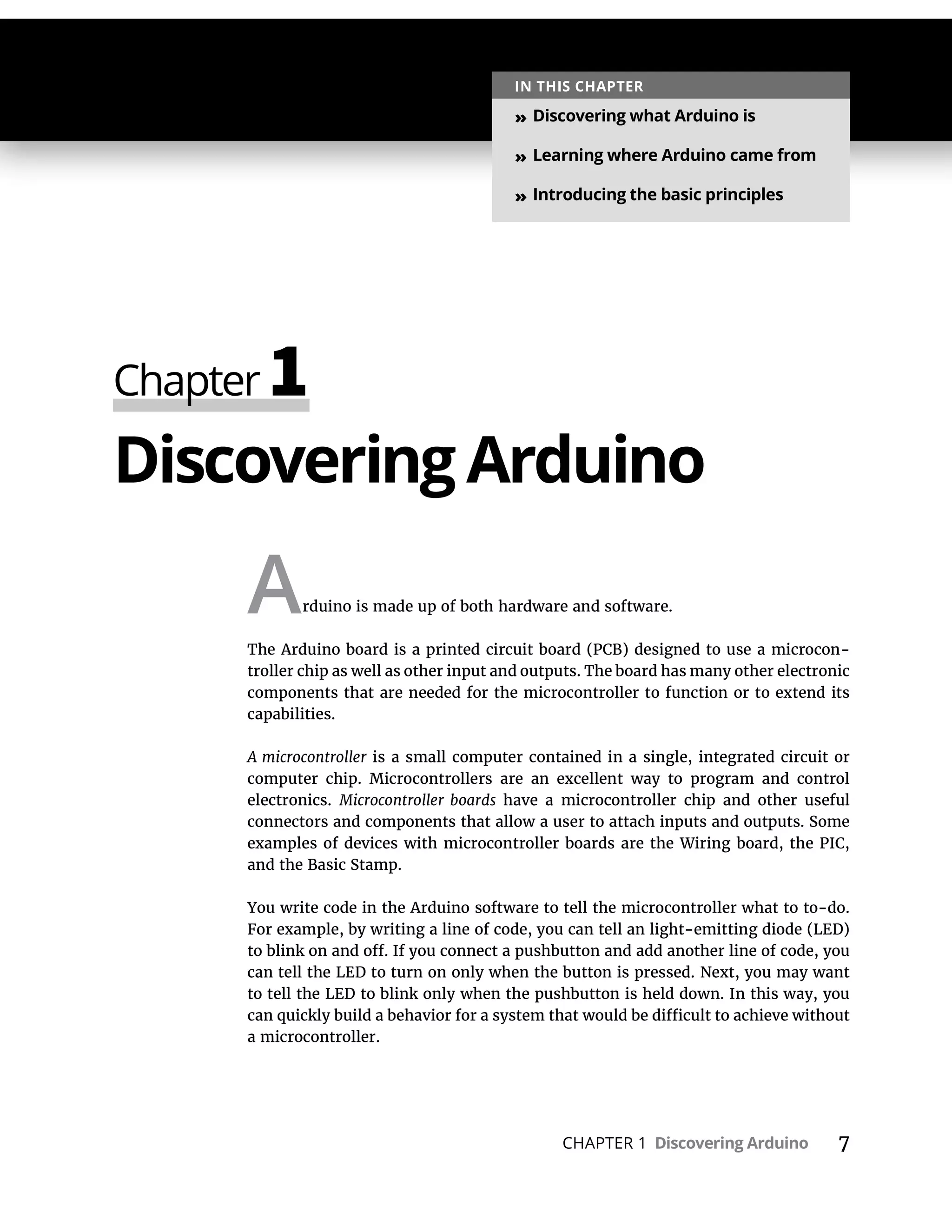 Arduino: Arduino para dummies 2 edición por Wiley Brand parte 1 | PDF