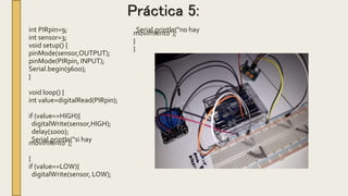 Arduino paulina practicas 2 | PPTX